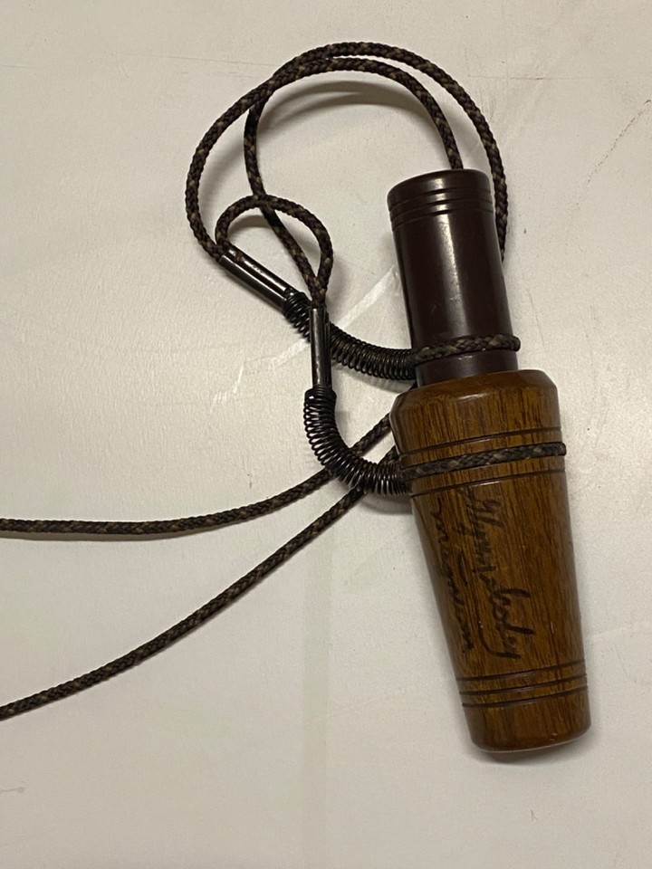 Vintage Glynn Scabby 'Magnum' Wood Goose Call Handpainted w/Orig ...