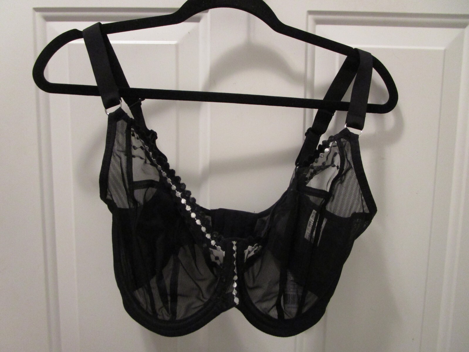 ELOMI MATILDA UNDERWIRE PLUNGE BRA WITH J-HOOK IN BLACK NEW | eBay