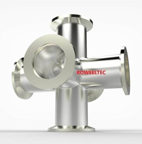 6-Way Cross NW/KF-25 Flange Vacuum Fitting 304 Stainless Steel KF-25 NW ...