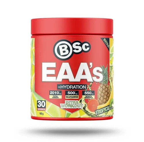 BSc Body Science EAA + Hydration BCAA Intra Workout Supplement Tropical 180g | eBay