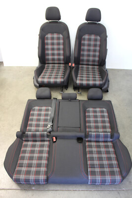 MK7 VW GTI Plaid Clot Seats Front Rear Seat Set 4 Door Oem 2018-2021 | eBay