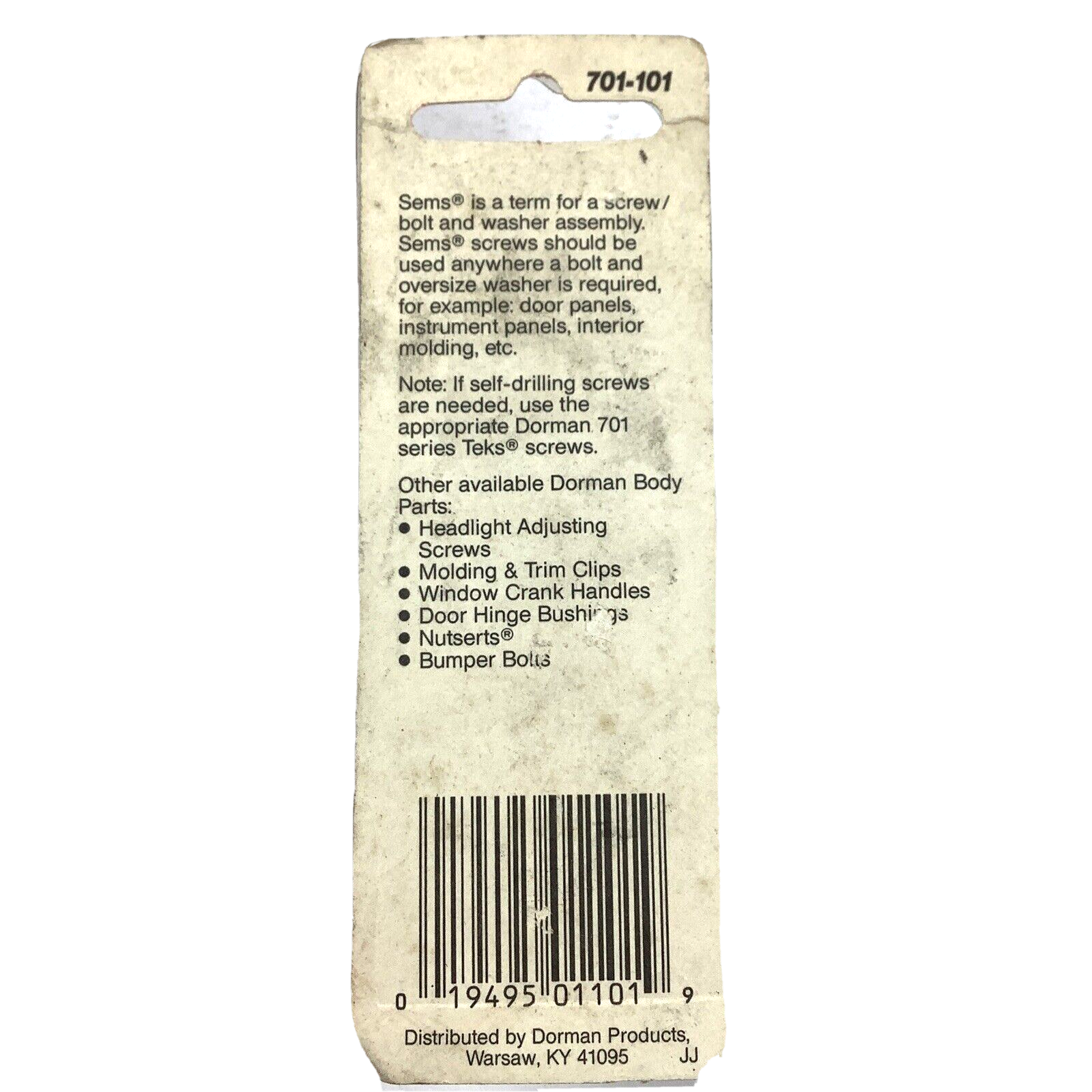 Dorman 701-101 Sem Trim Screws #8 X 3/4" | eBay