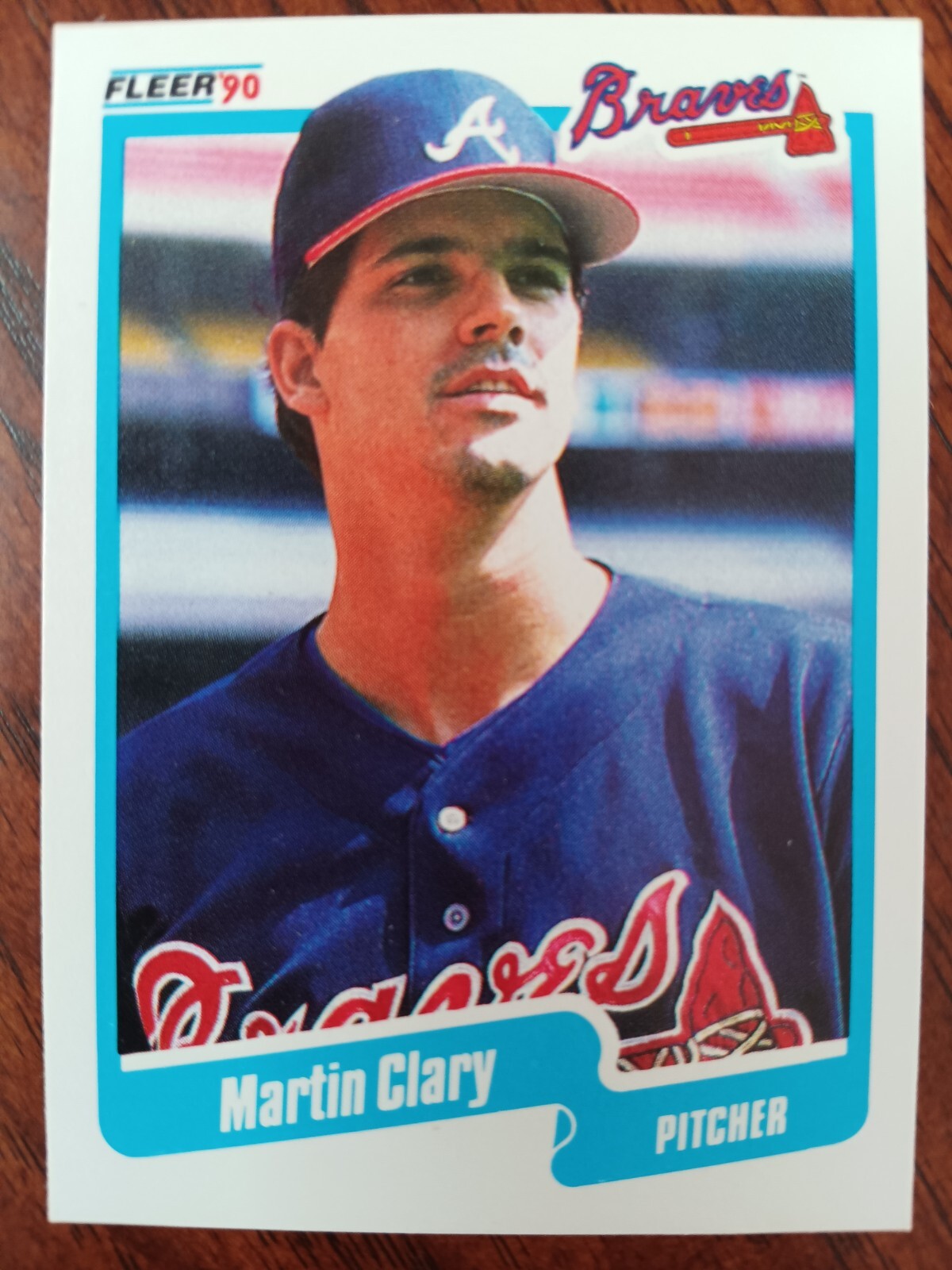 MARTIN CLARY ATLANTA BRAVES 1990 FLEER BASEBALL CARD #578 | eBay