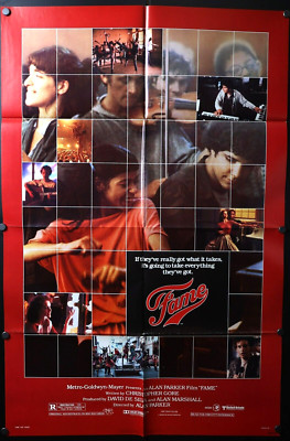Fame - 1980 Original One Sheet Poster. Cara, Debbie Allen, Alan Parker ...