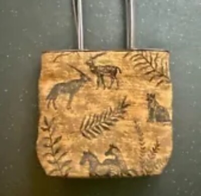 Bueno Large Brown Tapestry Zebra Animal Scene Bucket Shoulder Hand bag ...