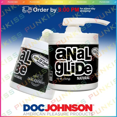 Anal Glide Sex Lube💋Extra THICK Oil Base Lubricant Pump Easy Entry Long ...