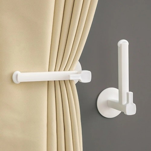 1Pc Stretchable Curtain Holder Wall Mounted Curtain Holdback Curtain ...