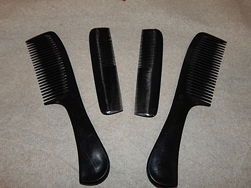 Unbreakable Pocket Comb Lot 4 Vintage 1980's Black | eBay