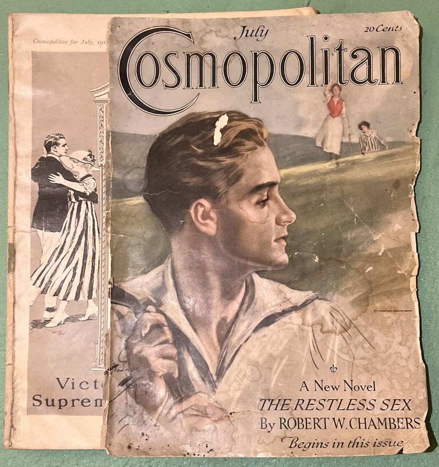 RARE Antique Cosmopolitan Magazine July 1917 Harrison Fisher Art ...