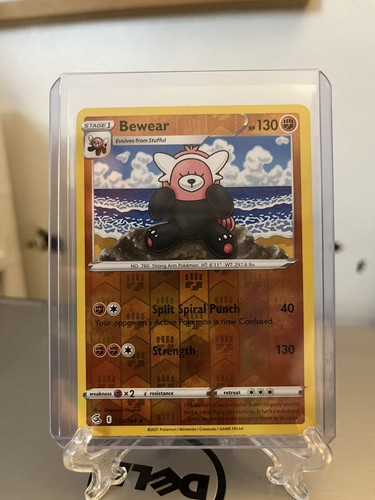 Bewear Uncommon 151/264 Pokemon TCG Fusion Strike Reverse Holo Rare ...