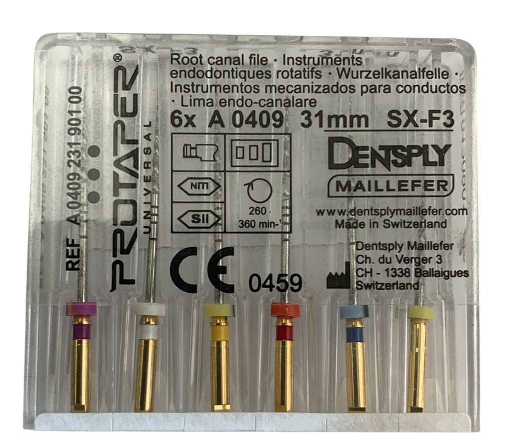 Dentsply Rotary ProTaper Universal Root Canal File Kit 21-25mm 6 Files ...