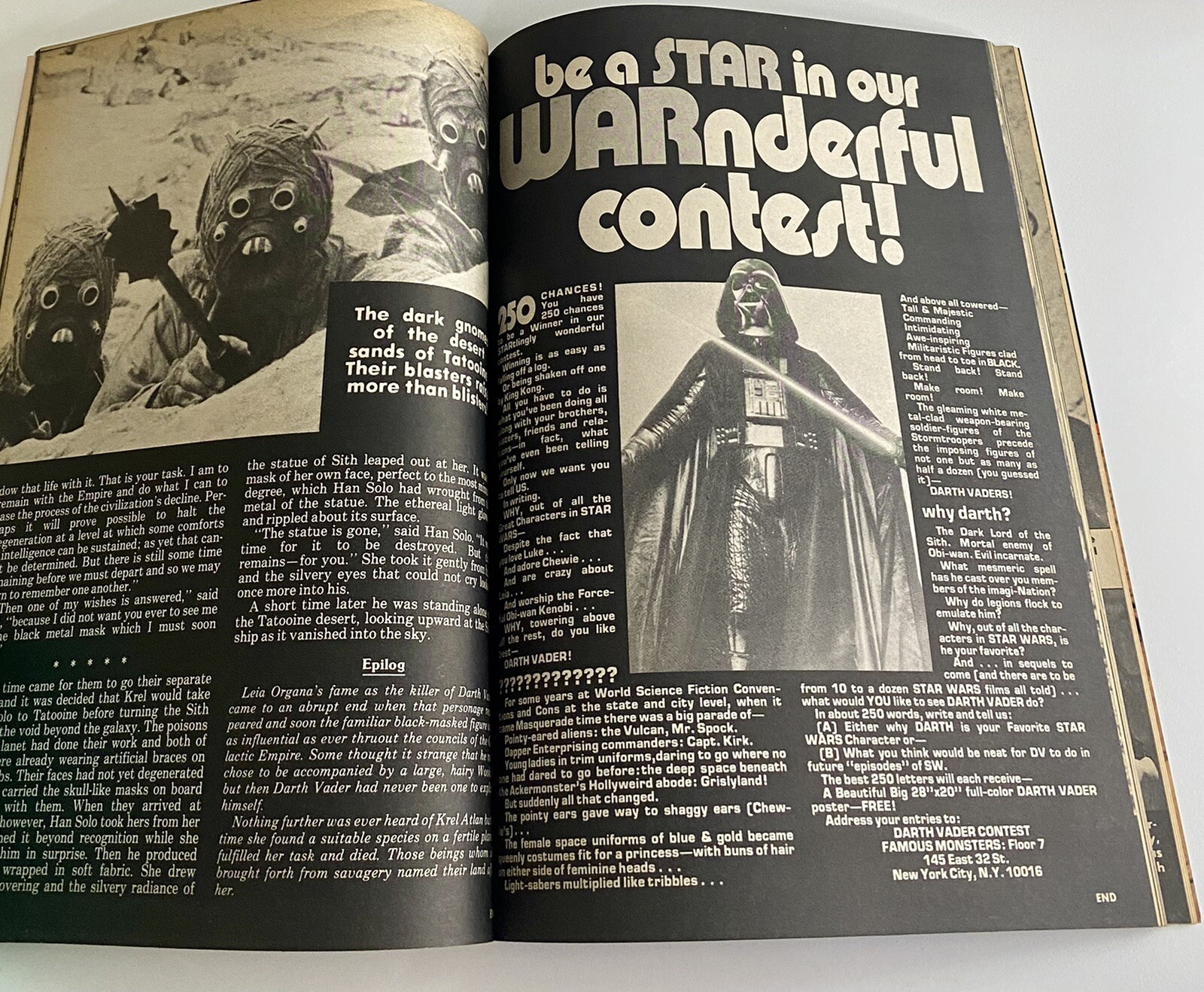 1978 WARREN FAMOUS MONSTERS of FILMLAND # 148 DARTH VADER STAR WARS ...
