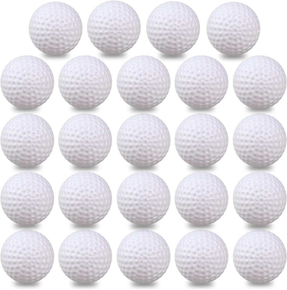 KOFULL Plastic Golf Balls Practice, 24/100 Pack Hollow Plastic Golf ...