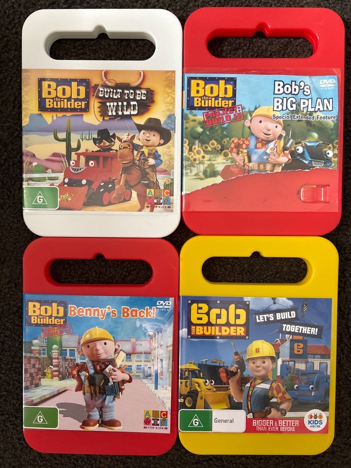 Bob the Builder DVDs Bennys Back Built to be Wild Bobs Big Plan Free ...