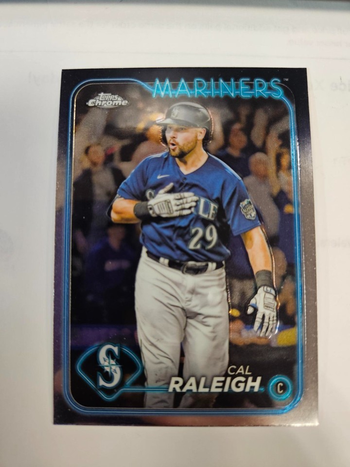 Cal Raleigh 2022 Panini Donruss Rated Rookie Card #39 + '24 Topps ...