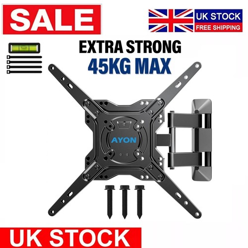 STRONG TV WALL BRACKET MOUNT 32-65" SWIVEL TILT FULL MOTION FOR LED ...
