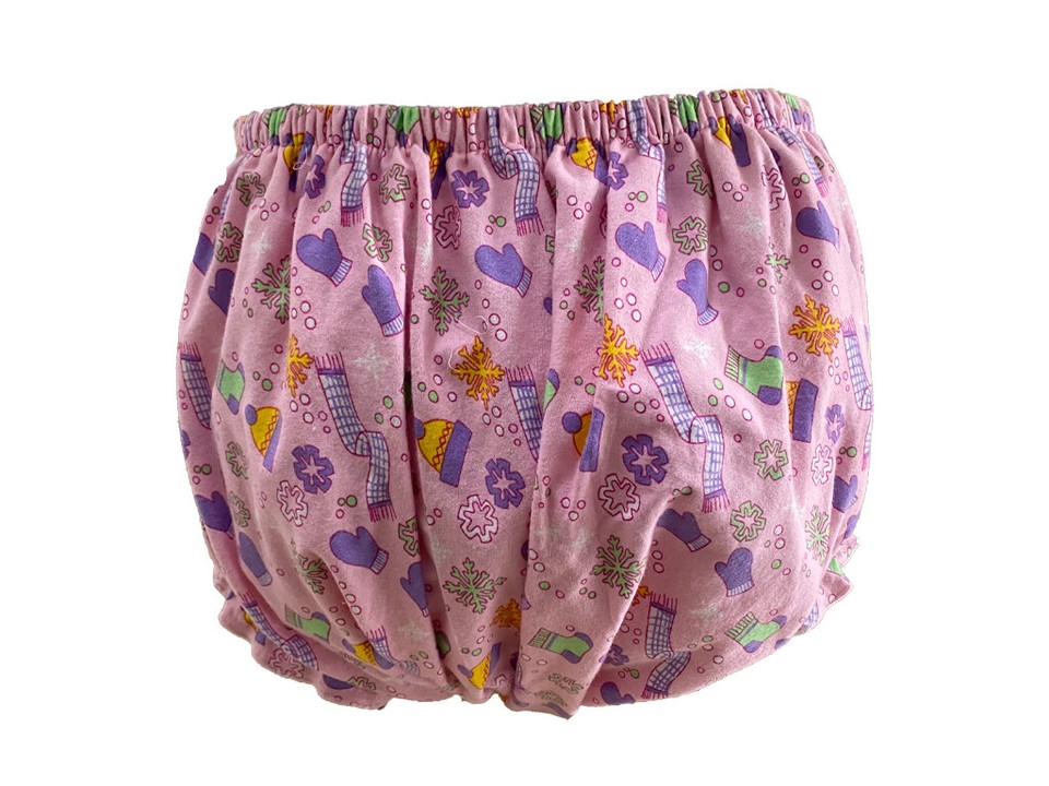 1 pcs* New Adult Sissy Satin Frilly Diaper Cover pants. Color Pink ...