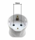 EU to UK Adapter Schuko Euro Socket 2 Pin to 13 Amp 3 Pin Plug Type C ...