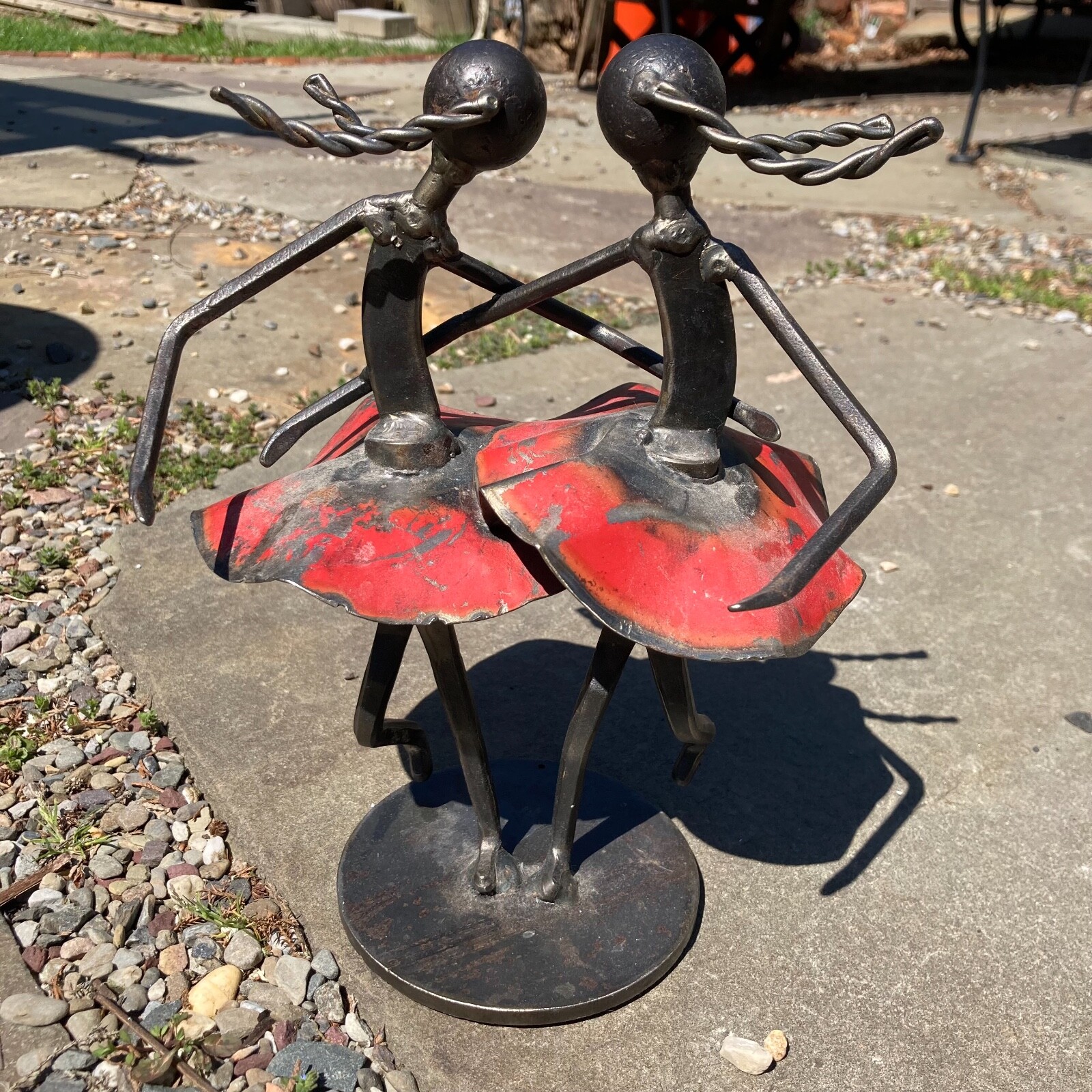 Roger Dorsey Metal Sculpture art Girls Dancing 2010 artist female ...