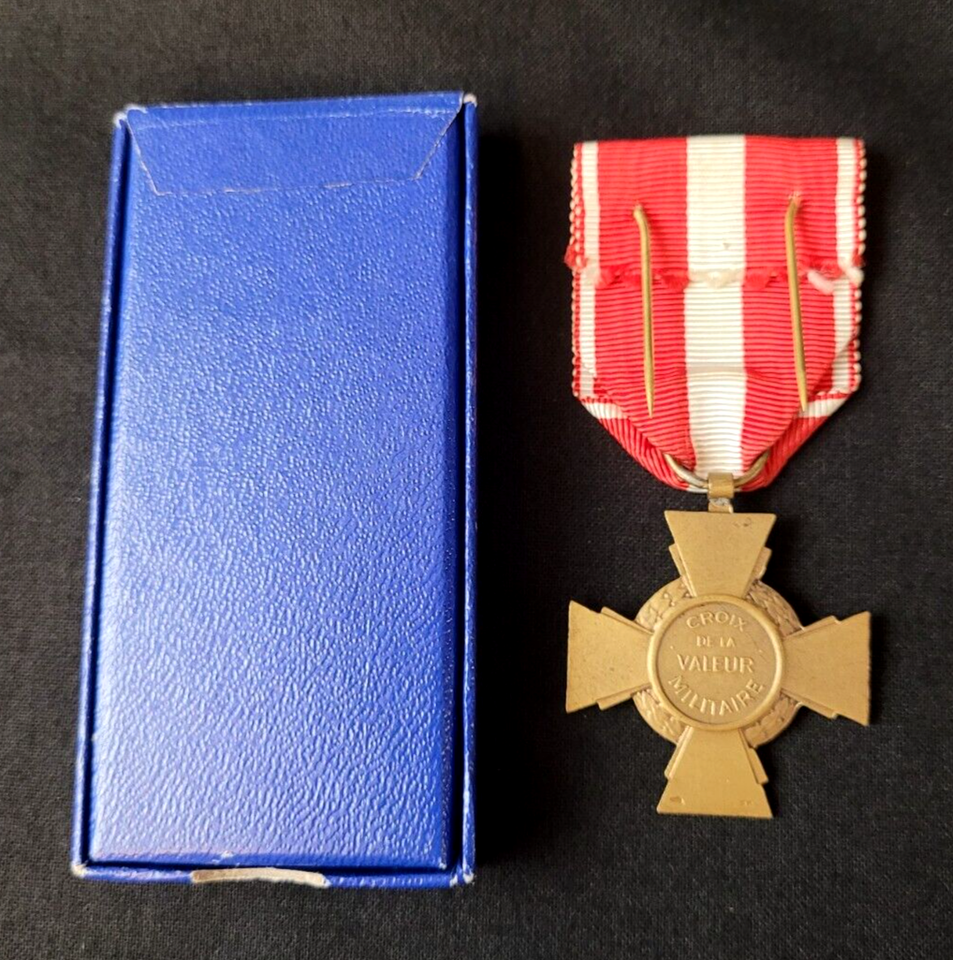 Original French Military Valor Cross 1956 bronze in genuine box | eBay