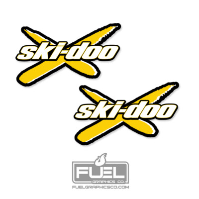 SkiDoo Logo Premium Vinyl Decal Sticker 2-Pack - Ski-Doo Race Mod Decal ...