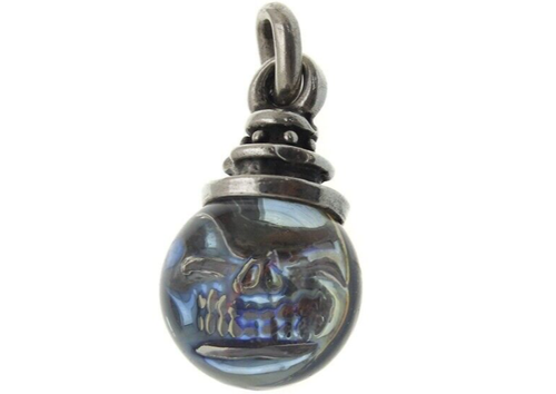STARLINGEAR In The Early Days Skull Marble Pendant Top w/Slickster Mint ...