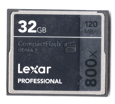 Lexar Professional 32GB 800x 120MB/s UDMA 7 CF Compact Flash Camera ...