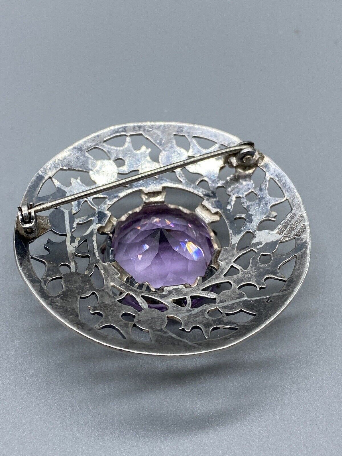 VINTAGE WB’S WARD BROTHERS STERLING SILVER 925 AMETHY… - Gem