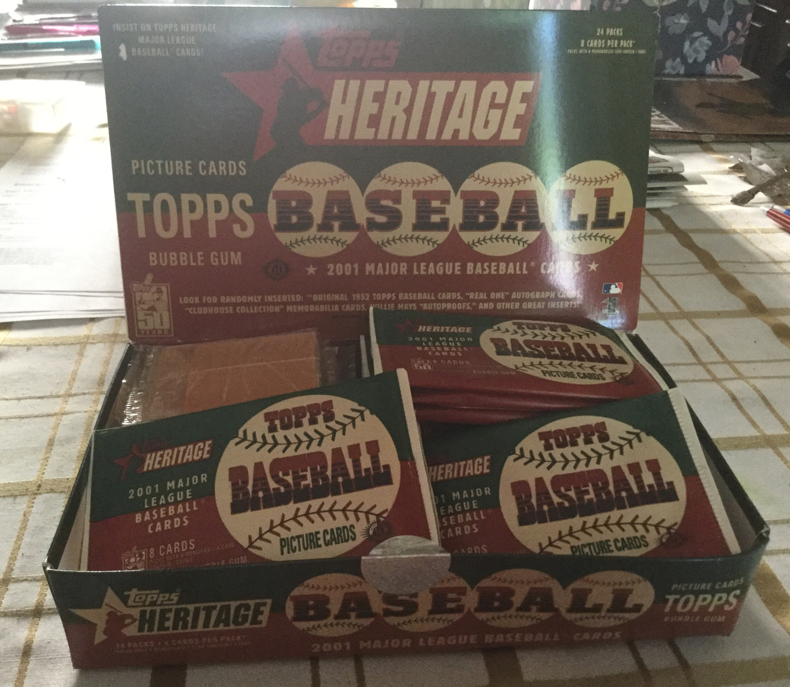 2001 Topps Heritage Baseball Hobby Box - Empty Plus | eBay