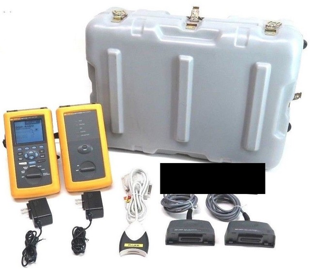 Fluke Networks DSP 4100 Cable Analyzer W FTA 410 Fiber Test Adapter ...