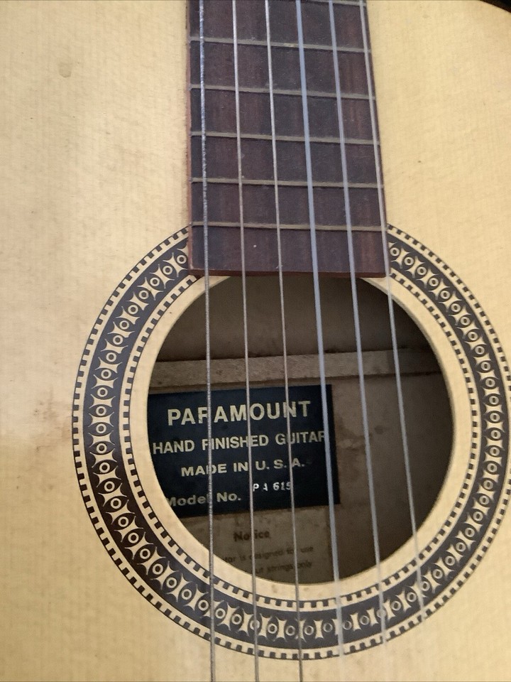 Paramount Hand Finished 6 String Guitar PA615 and Case | eBay