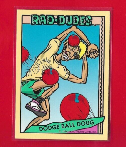 1990 Pacific Rad-Dudes Dodge Ball Doug Trading Card, DODGEBALL Sports ...