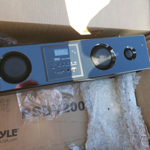 Pyle PSBV200BT Remote Control Surround Bluetooth Soundbar - Black for ...