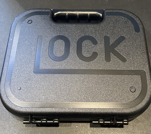 GLOCK Factory OEM Hard Case & Manual/Lock Fits 17 18 19 21 22 23 26 27 ...