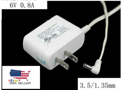 6V 2A AC 100V-240V Converter Adapter DC Power Supply Plug 3.5mm x 1.3mm ...