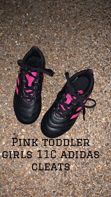⚽️Pre-Owned Toddler Girls 11C Pink Adidas Soccer Cleats | eBay