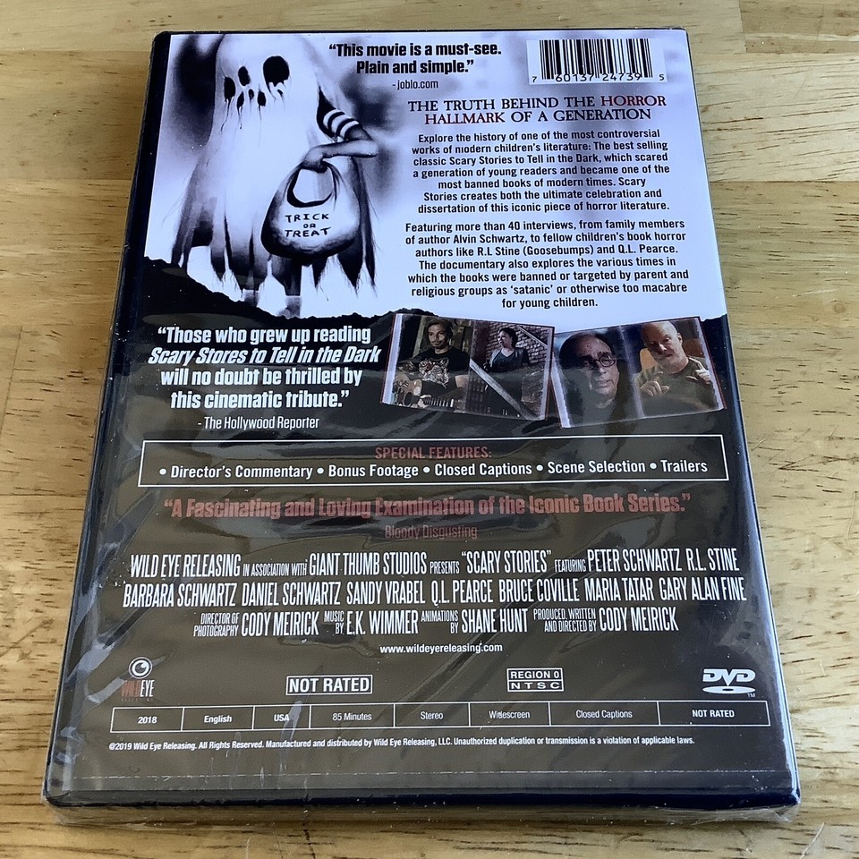 Scary Stories DVD Story of Books that Frightened a Generation DVD RL ...