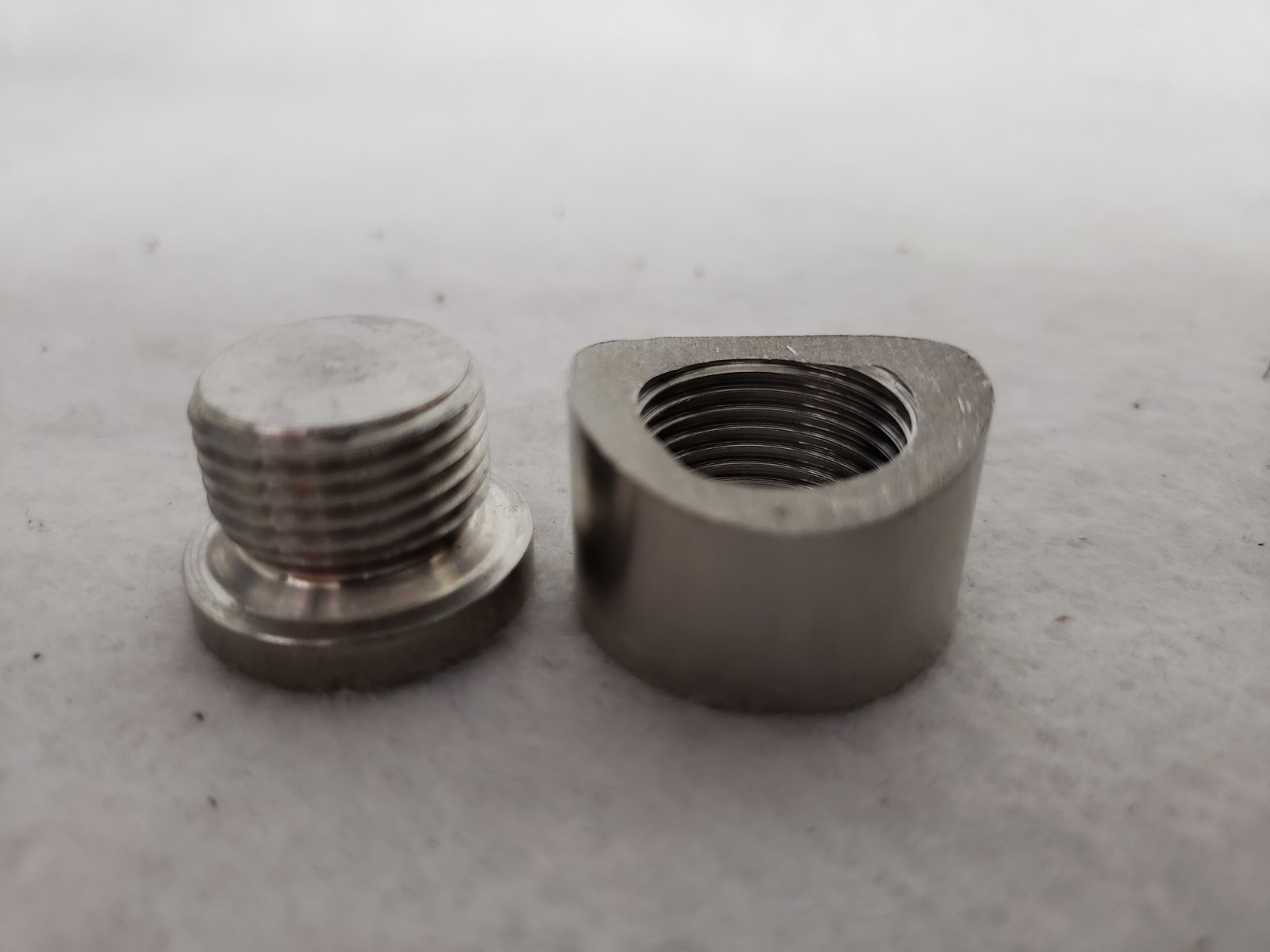 STAINLESS STEEL O2 Oxygen Sensor PLUG and BUNG KIT M18x1.5MM HEX CAP ...