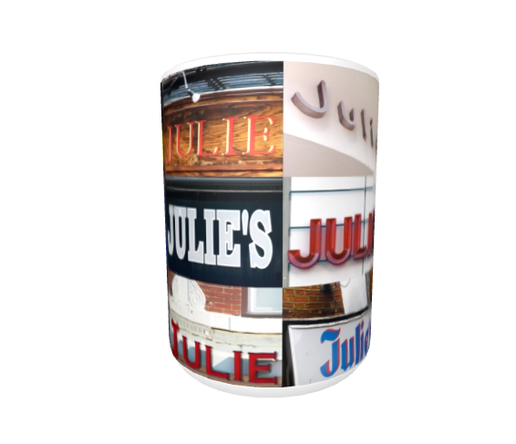 JULIE Coffee Mug / Cup featuring the name in actual sign photos | eBay