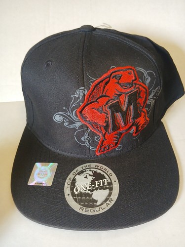 Maryland Terrapins Terps Top Of The World Fitted Flex Fit Hat Cap One ...