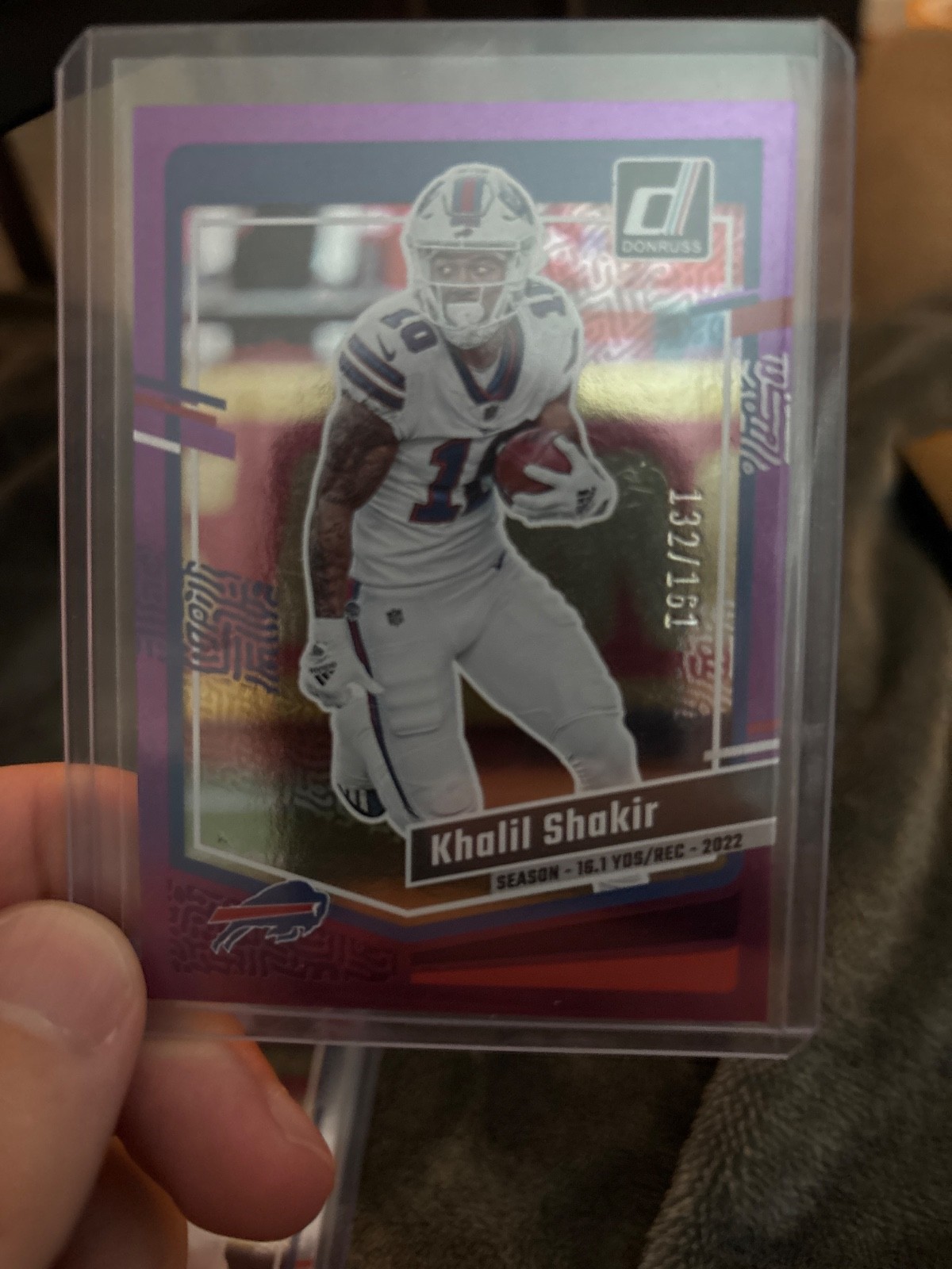 2023 Donruss Khalil Shakir #33 Purple Season Stat Line /161 Buffalo ...