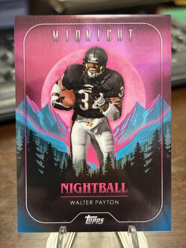 2024 Topps Midnight WALTER PAYTON Nightball Insert-Chicago Bears | eBay