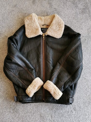 Paragon Vintage B3 Flying Leather & Sheepskin Air Force Army Style ...