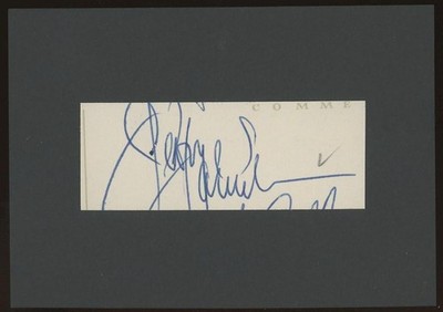 GEORGE HAMILTON autograph cut | "Zorro: The Gay Blade" & "Godfather III ...