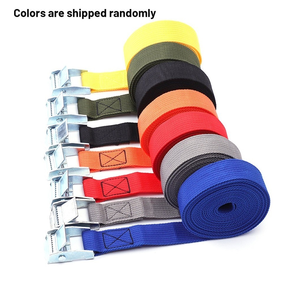Brand New Ratchet Belt Zinc Iron Buckle Webbing Cargo Straps Anchor ...