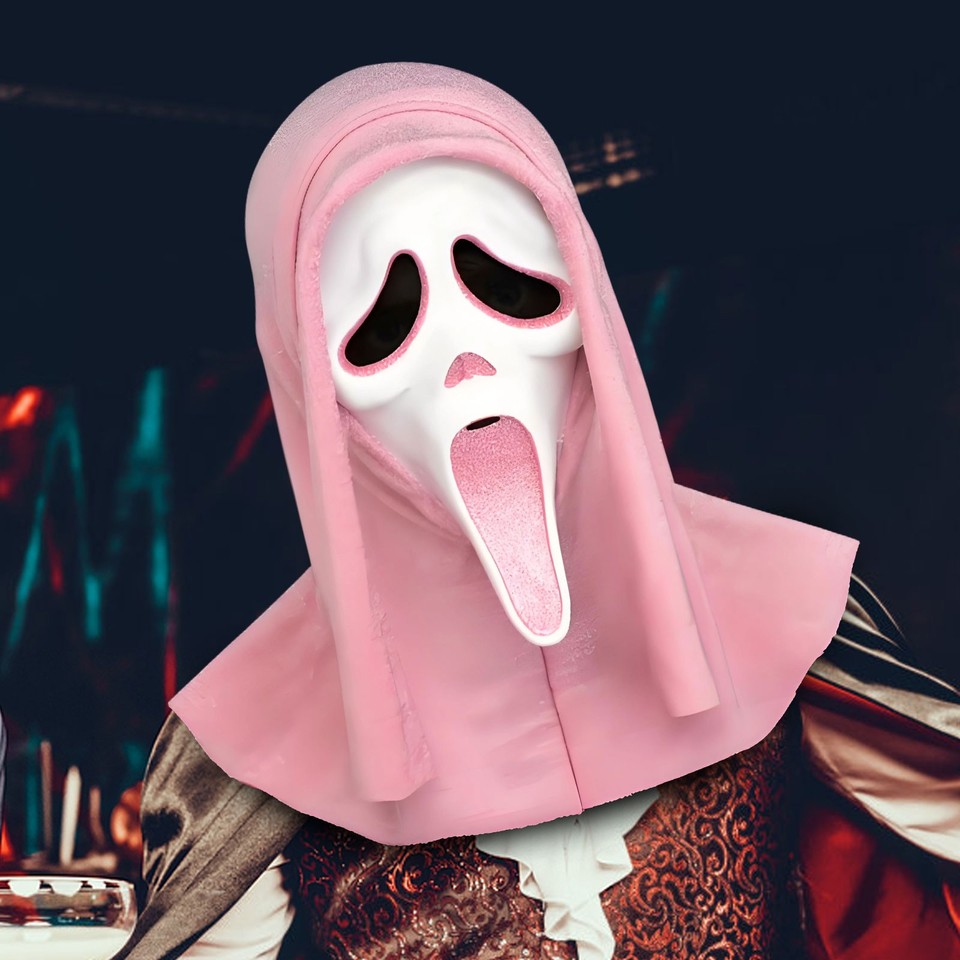 Scream Ghost Face Mask Horror Halloween Fancy Dress Scream Killer Hood ...
