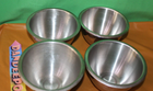 Vintage TWA Oneida 4 Piece Stainless Steel Serving Food Airline Bowls ...