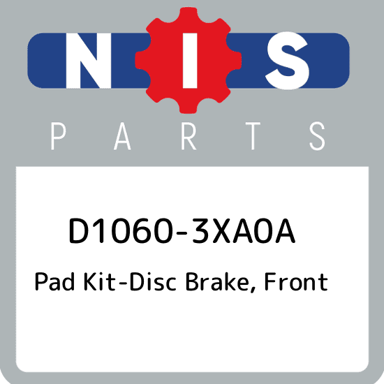 D1060-3XA0A Nissan Pad kit-disc brake, front D10603XA0A, New Genuine ...