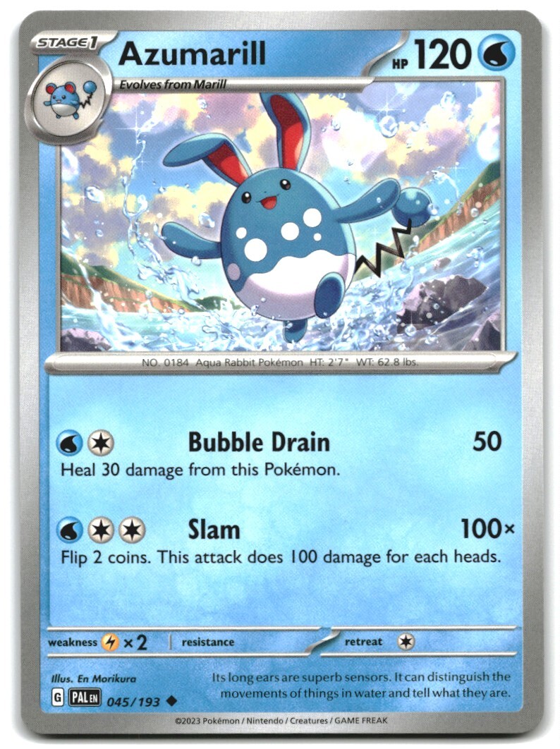 Pokemon Trading Card TCG Azumarill #045 | eBay