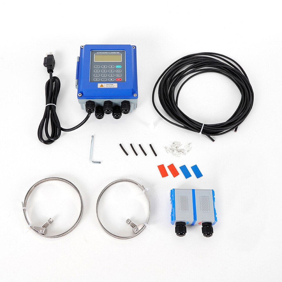 Ultrasonic Flow Meter TUF-2000B Liquid Flowmeter Tester Digital TM-1 ...